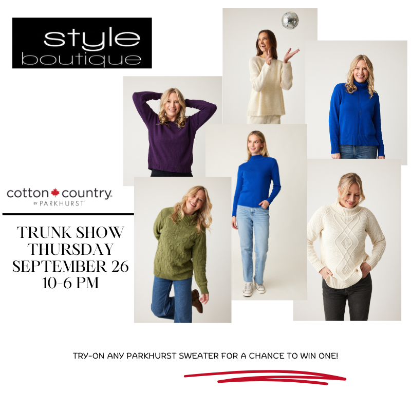PARKHURST TRUNK SHOW & TRY ON CONTEST – Style Boutique